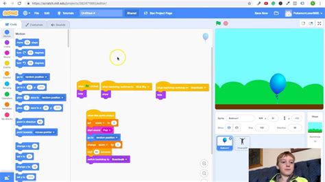 Tutorial On Scratch Coding How To Make The Game Pop The Balloon Youtube