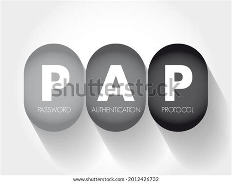 Pap Password Authentication Protocol Acronym Technology Stock Illustration 2012426732