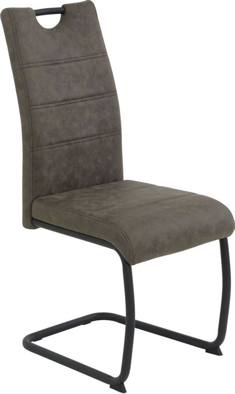 Hela Freischwinger Dunja Set 1 St Schwingstuhl Vintage Optik Mit Griff Rundrohrgestell