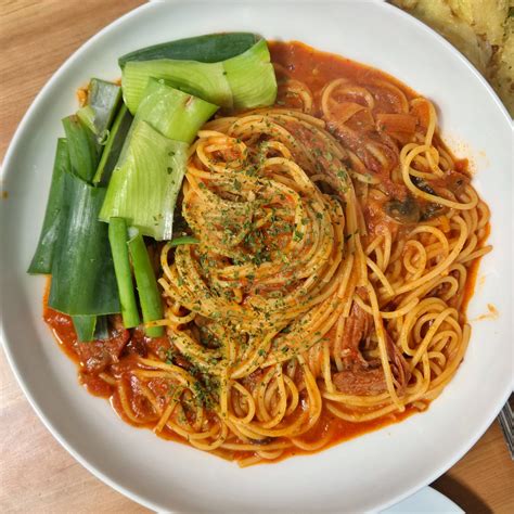 토마토해장파스타 만들기 육개장 토마토 파스타 레시피