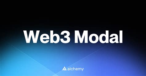Web3 Modal - Web3 Wallet Tools - Alchemy