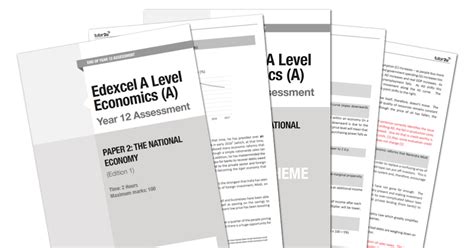 Year 12 Assessment Paper 2 Macro For Edexcel A Level Economics A Edition 1 Shop Tutor2u