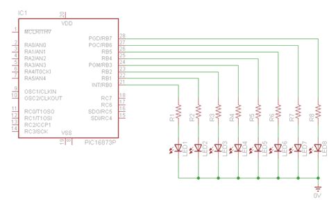 PIC F Flashing LED Example PIC Learning