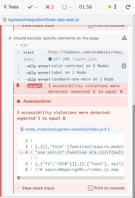 Chapter 73 Testing Specific Elements With Cypress Axe
