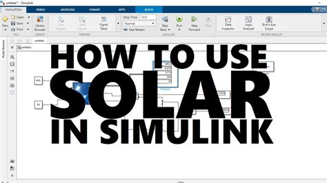 HOW TO USE SOLAR PV Array IN MATLAB SIMULINK YouTube