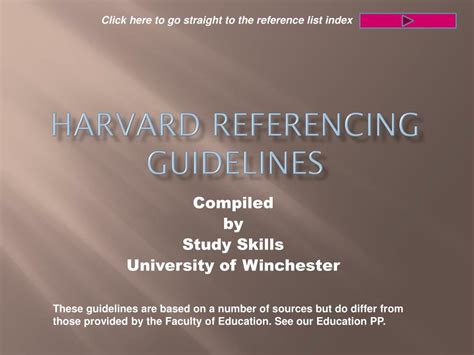 Ppt Harvard Referencing Guidelines Powerpoint Presentation Free