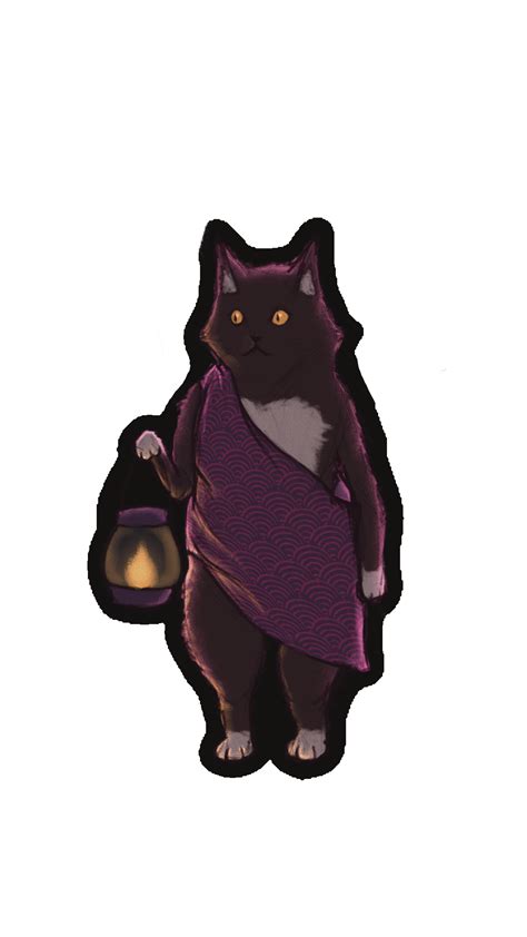 Bakeneko Yokai Sticker L A M Productions