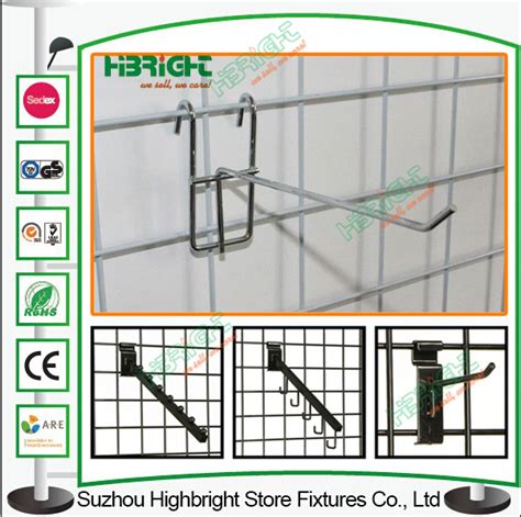 China Metal Shop Display Hanging Hooks Grid Wall Retail Display Hook Photos Pictures Made In