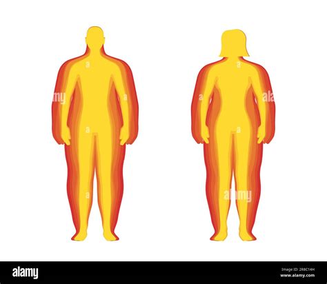 Bmi Classification Measurement Infographic Set Concept Man And Woman