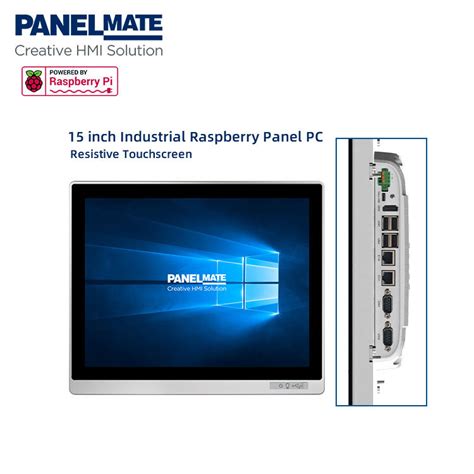 15 Inch Ethercat Raspberry Pi 4 Linux Industrial Embedded Pc Ip65 Waterproof Dustproof Resistive