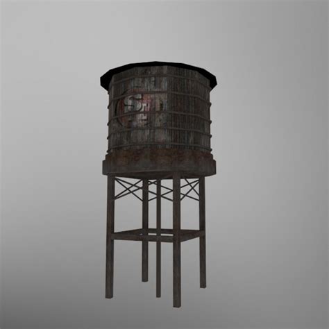 Roof Water Tank D Model