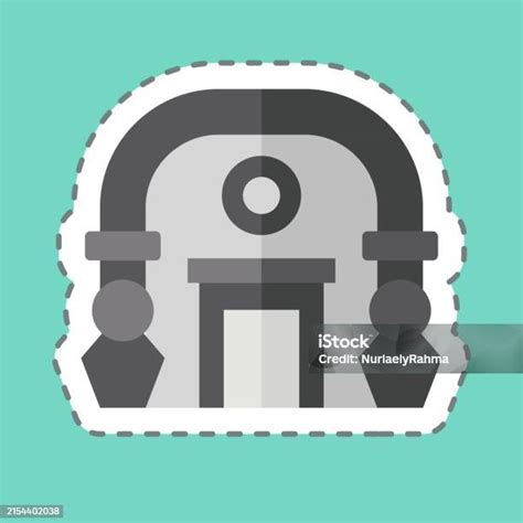 스티커 라인 컷 박물관 도시 기호와 관련이 있습니다 심플한 디자인 일러스트레이션 0명에 대한 스톡 벡터 아트 및 기타 이미지 0명 경찰관 고층 건물 Istock