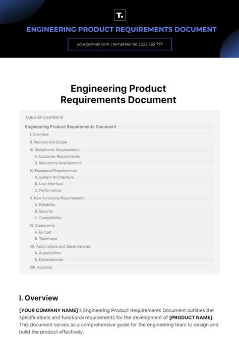 Free Minimum Viable Product Requirements Document Template To Edit Online