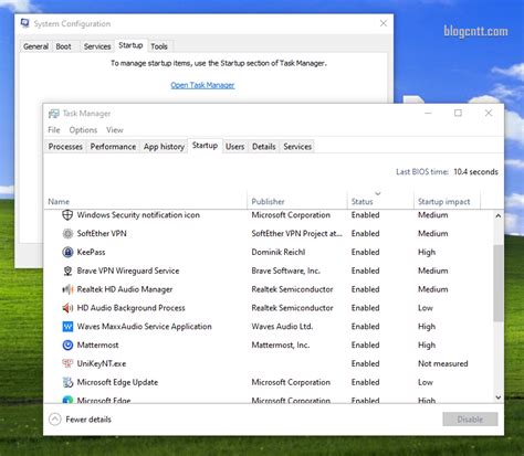 Msconfig System Configuration Tr N Windows L G Blog Cntt