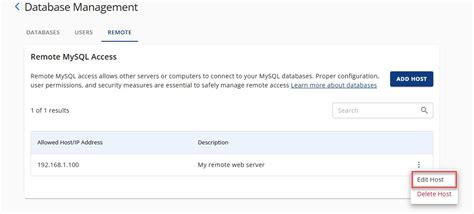 Setting Up A Remote Mysql Database
