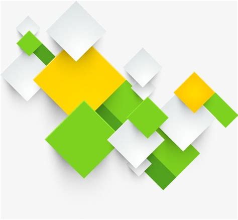 Three Dimensional Abstract Geometric Squares Vector