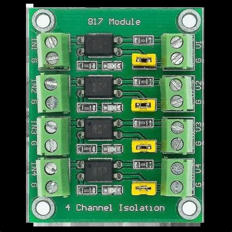 PC817 4 Channel Optocoupler Isolation Module