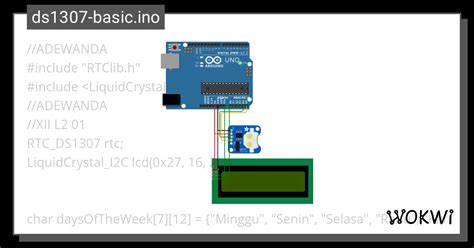 Ds1307 O Copy Wokwi Esp32 Stm32 Arduino Simulator