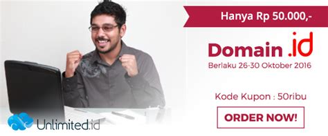 Double Promo Untuk Semua Ekstensi Domain ID Blog Unlimited Id