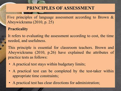 Assessment Principles Of Assessment Ppt