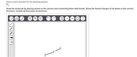Solved Draw A Lewis Structure For The Following Species N Chegg