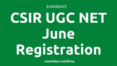 CSIR UGC NET Registration Apply Csirhrdg Res In