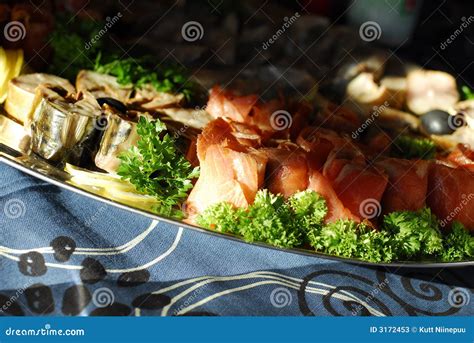 Platter Of Fish Snacks Stock Image Image Of Meal Snacks 3172453