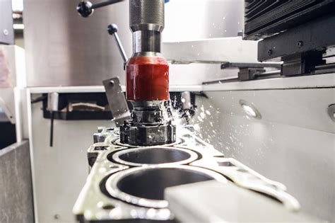 Premium Photo Cnc Block Honing Overhaul Of Engine Close Up In The Engine Machining Department