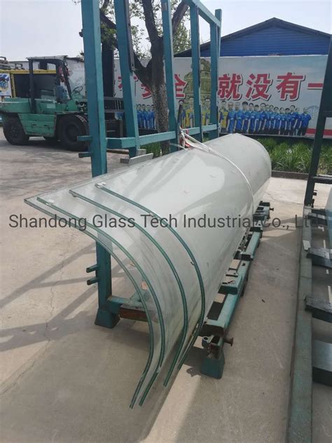 13 52mm Sgp Laminated Curved Tempered Glass Small Radius Glass R