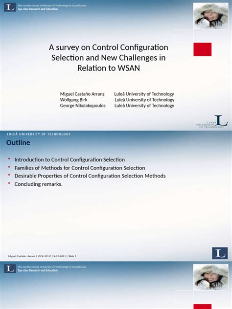 A Survey On Control Configuration Selection And New Challenges In Relation To Wireless Sensor