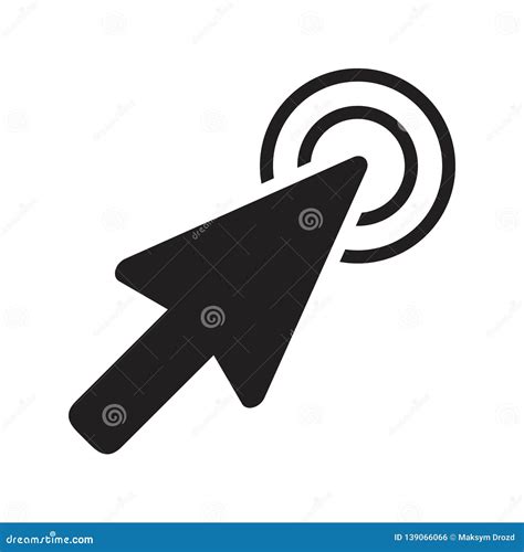 Clicking Cursor Pointer Icon Vector Stock Illustration Illustration Of Point Finger