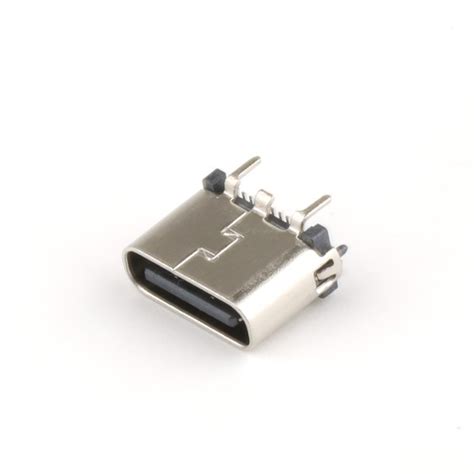 Type C Female Usb Connector Vertical H Mm Pin Usb C Connector