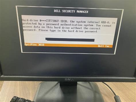 ‎hdd Locked Dell Security Manager Optiplex 3010 Dell Technologies