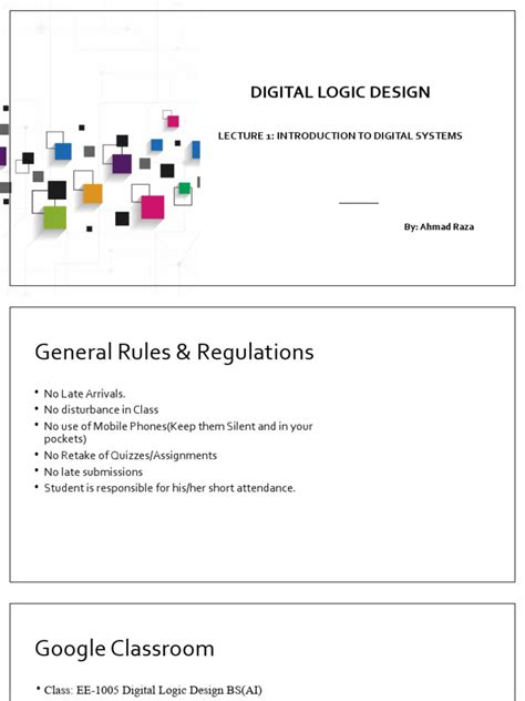 Intro To Digital Systems Lecture Pdf