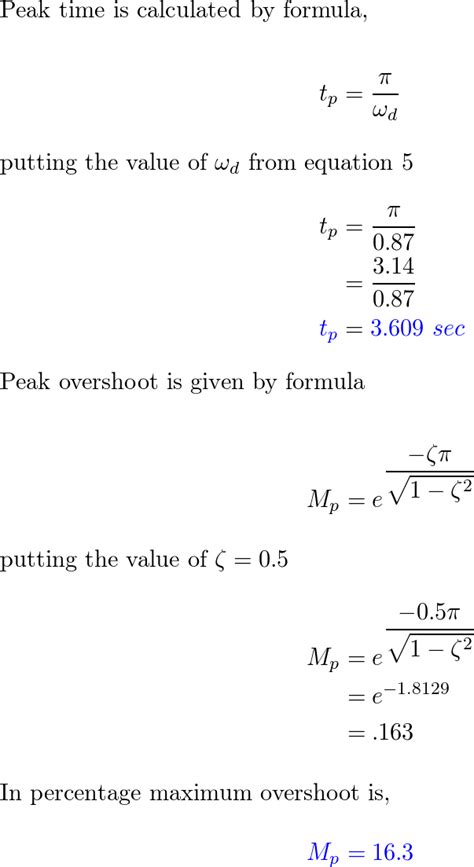 consider the unit step response of a unity feedback control quizlet