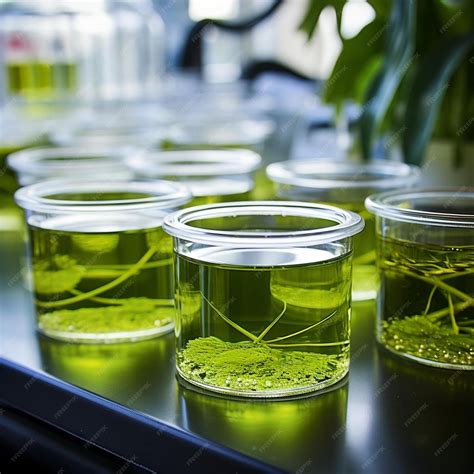 Premium Ai Image Algae Fuel Biofuel Industry Lab Researching For