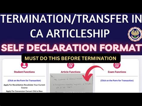 CA ARTICLESHIP TERMINATION SELF DECLARATION FORM FORMAT FORM 109