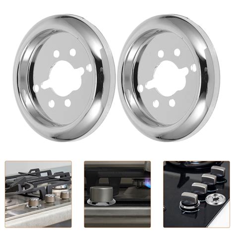 Raindrops 2pcs Gas Stove Knob Base Plastic Bbq Control Knobs Rotating Switch Replacement For