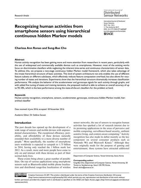 Solution Recognizing Human Activities From Smartphone Sensors Using Hierarchical Continuous