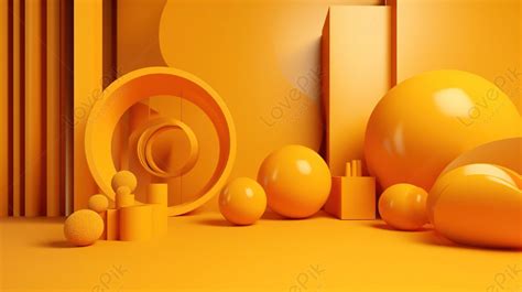 생생한 노란색 배경의 3d 황금 개체 멋진 배경 디자인 3d 배경 굉장히 멋진 배경 노란 배경 이미지 Hd 3d 굉장히 멋진 노란 배경 사진 무료 다운로드