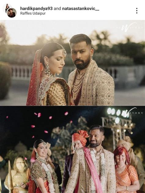 Hardik Pandya Nataša Stanković Looks Dreamy In Custom Ensembles The Indian Express