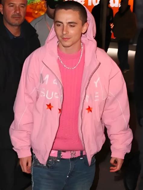 Pink Marty Supreme Jacket Timothée Supreme Pink Hoodie Jacket