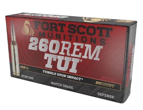 Fsm 260rem 123gr Tui 20rd Pats Archery And Outdoors Jasper 35501