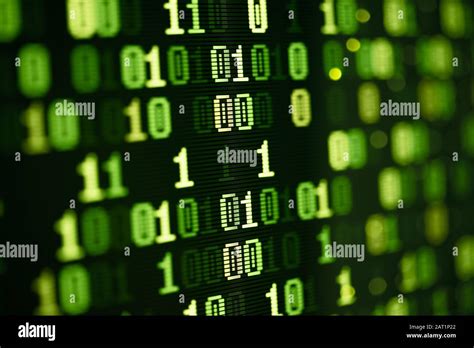 Binary Computer Data Abstract Technology Shot Stock Photo Alamy