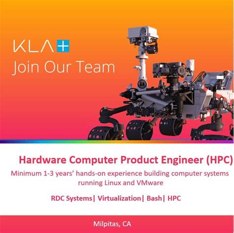 Hiring Kla Hiring Hpc Computerhardware Rdcysystems Semiconductor