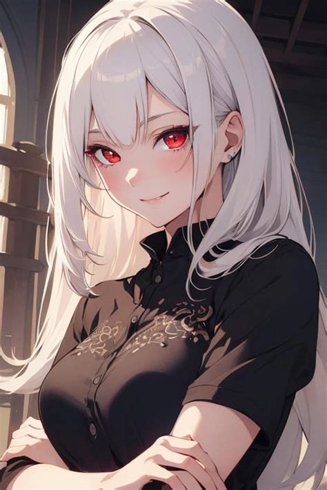 White Haired Girl By Animecharacters11 On Deviantart