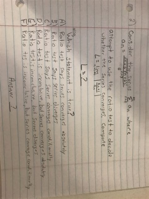 Solved Ans Cn Whether The Series Converges Compute L 2 Also Chegg Com
