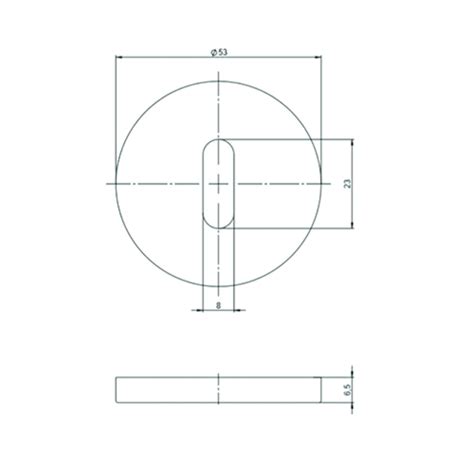 Entree Rond Tl0151 Classe 3 Pz Ø53x6mm Inox Dd38 54mm Rosaces