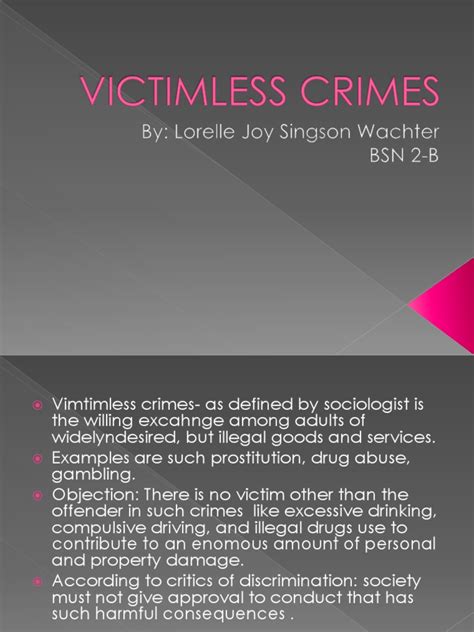 Victimless Crimes Pdf Crime And Violence Crime Thriller