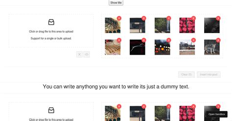 file upload with preview and delete react multiple image uploader npm